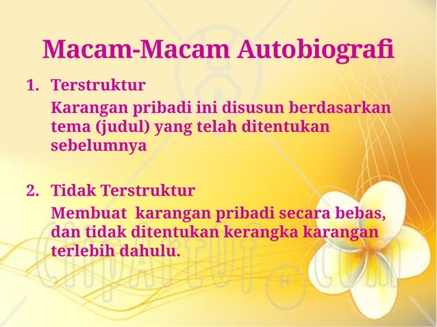 biografi dan otobiografi dalam bahasa indonesia | PPTX