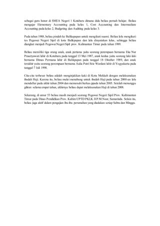 Contoh teks biografi | DOCX