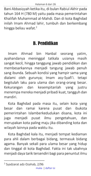 Biografi Imam Ahmad Bin Hanbal (Hanbali).pdf | Free Download