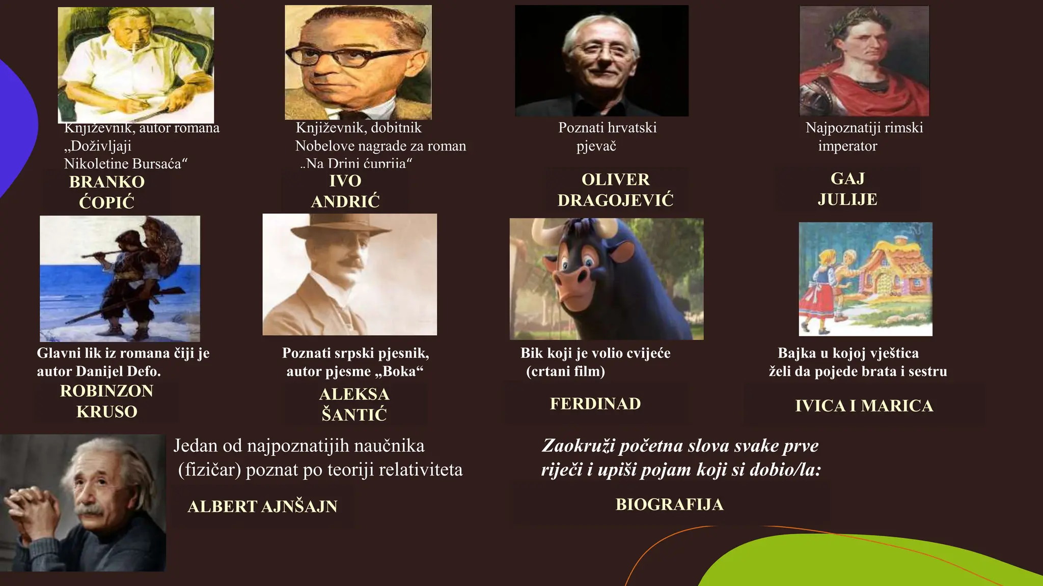 Biografija . Kako napisati biografiju. Hvala | PPTX