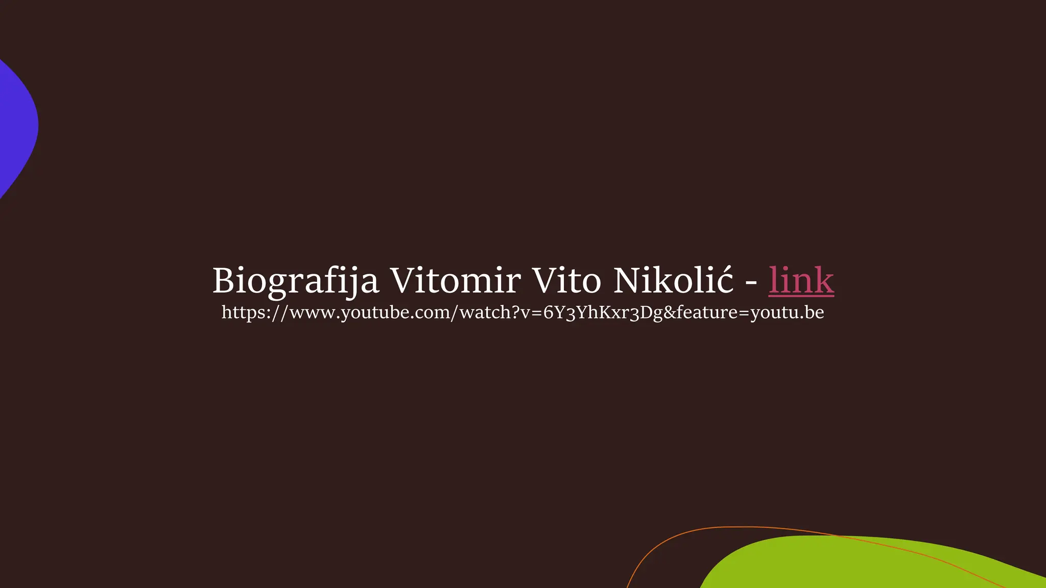 Biografija . Kako napisati biografiju. Hvala | PPTX