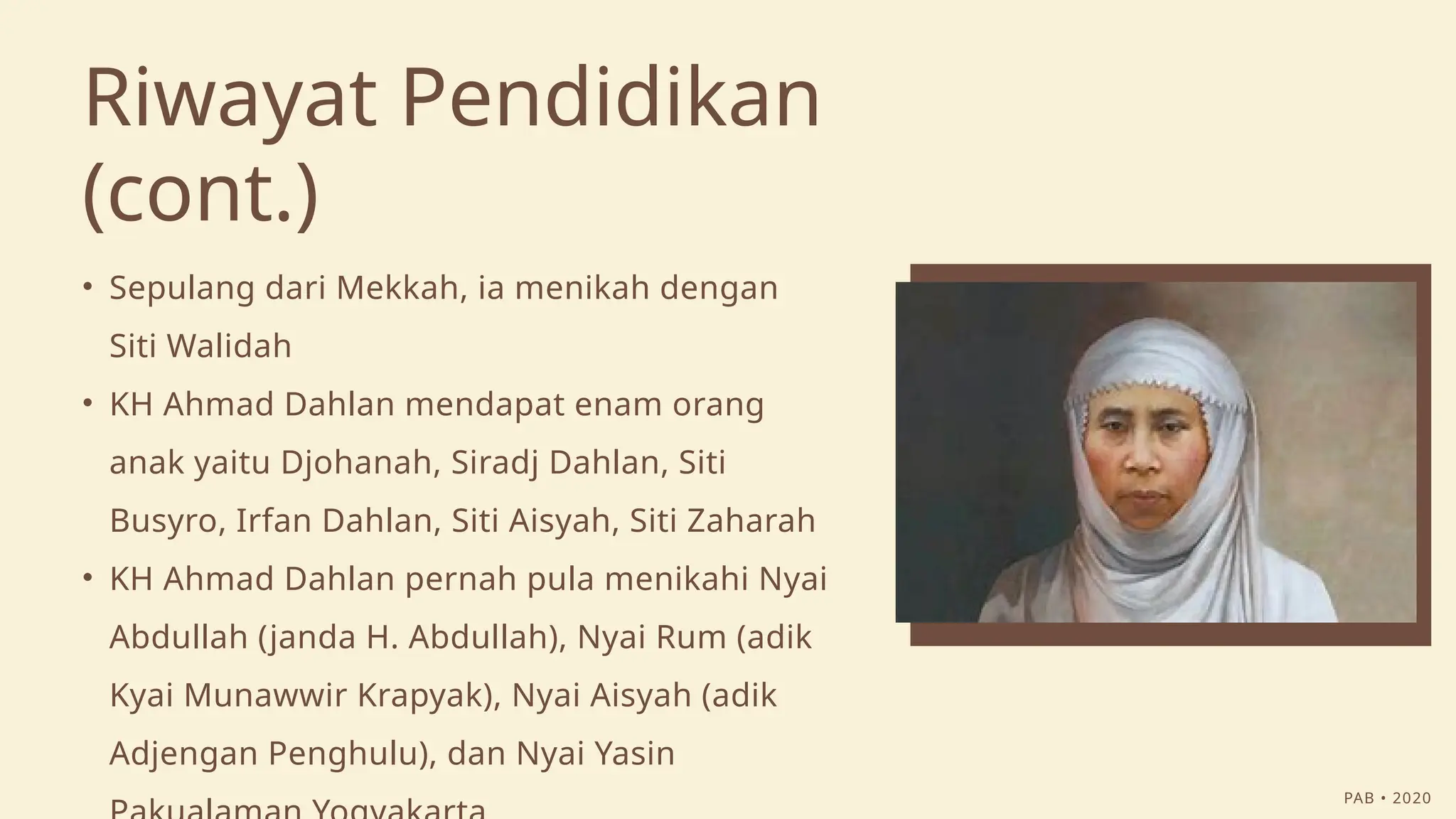 Biografi KH. Ahmad Dahlan pendiri muhammadiyah | PPTX