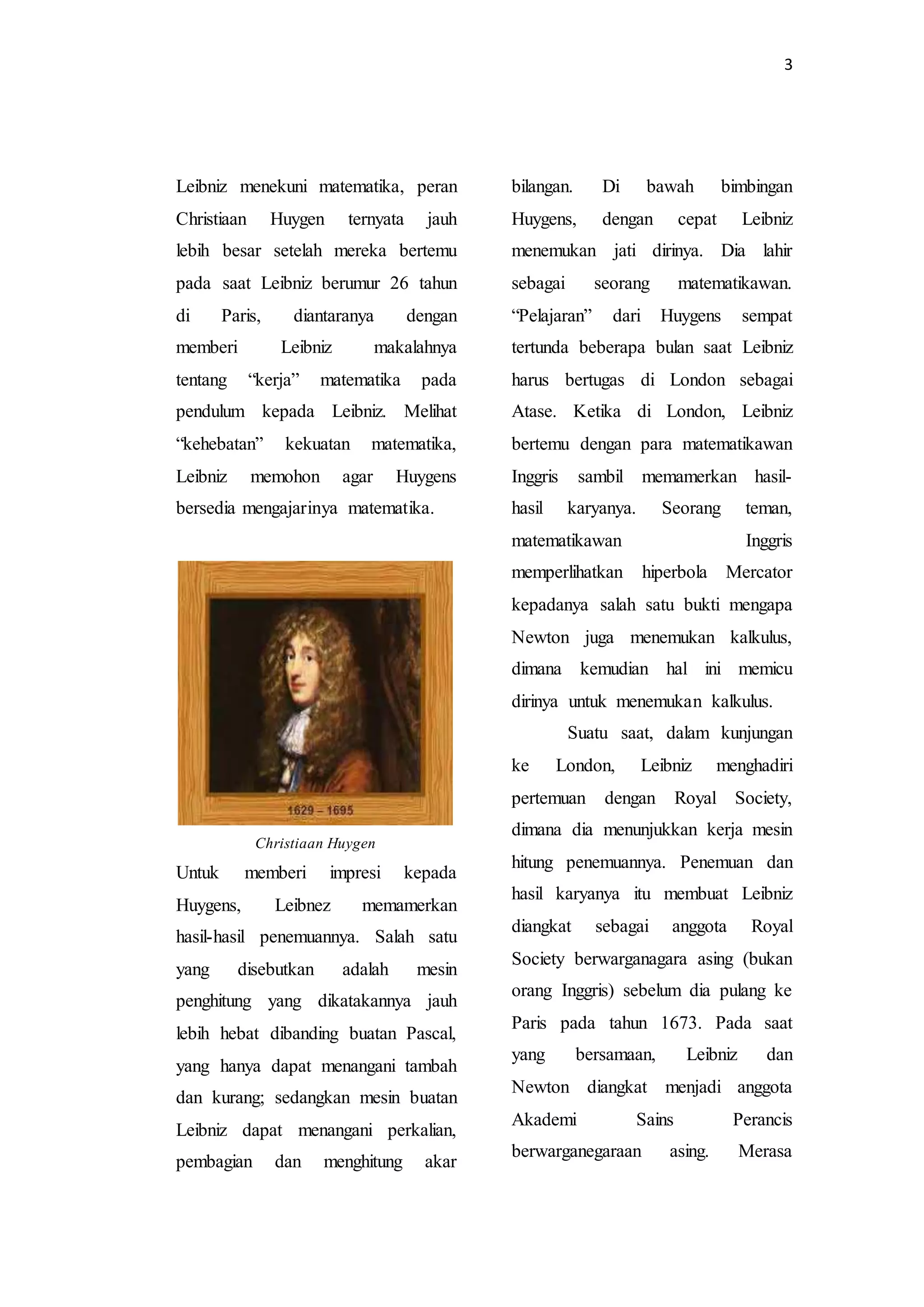 Biografi leibniz | DOCX