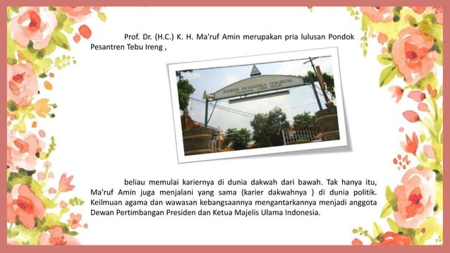 Biografi ma'ruf amin | PPT
