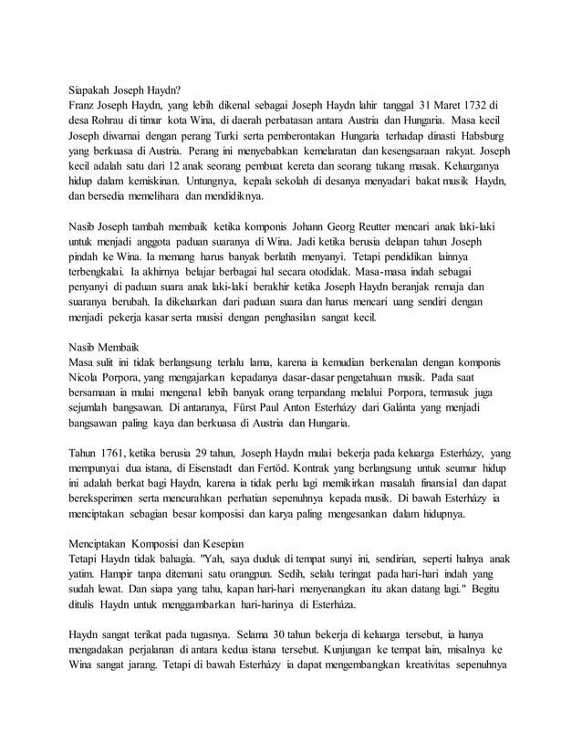 Biografi Tokoh Musik Dunia | PDF