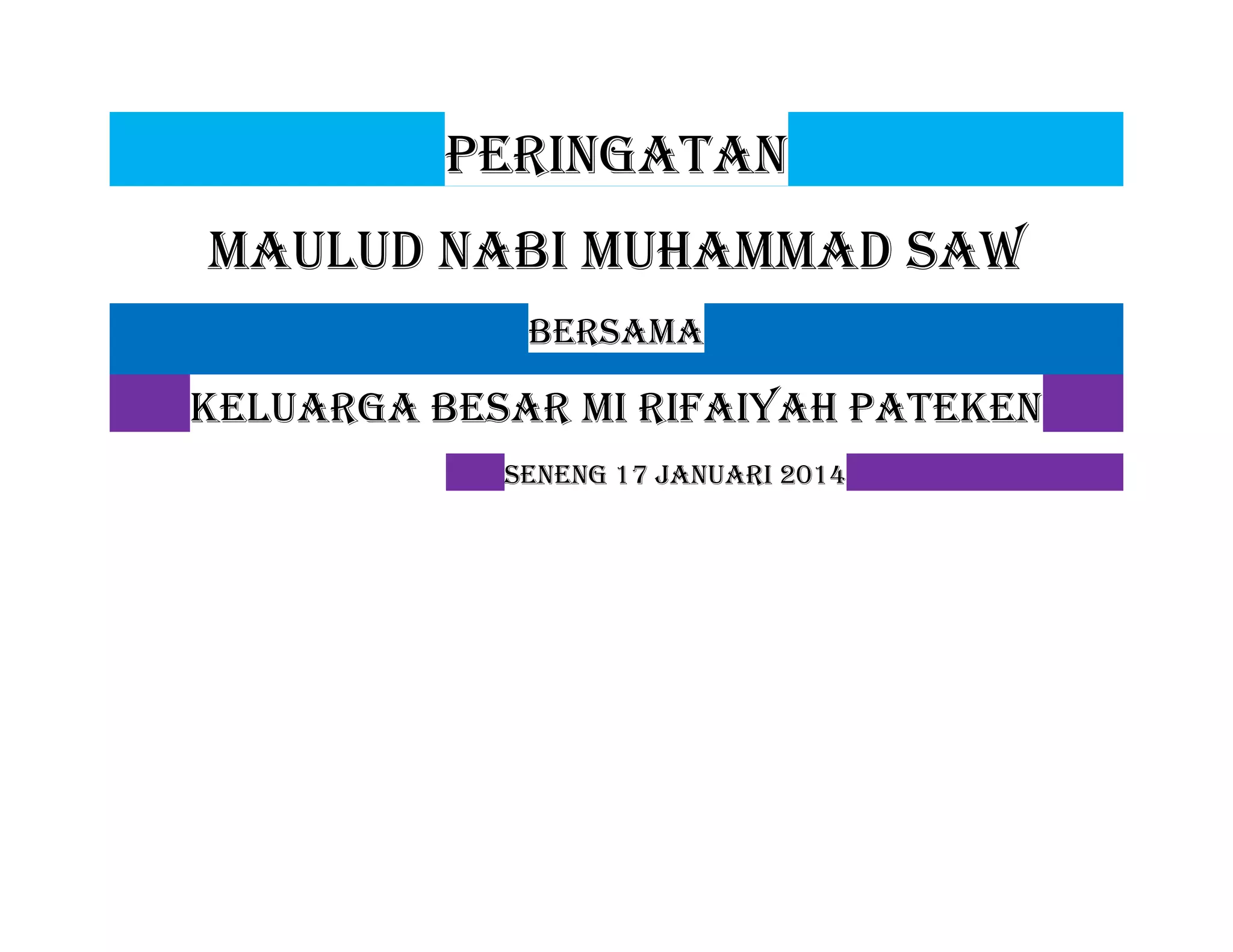 BioGRAFI NABI MUHAMMAD | PPT
