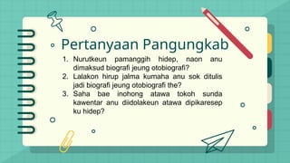 Materi Basa Sunda Biografi Otobiografi 1 Pptx