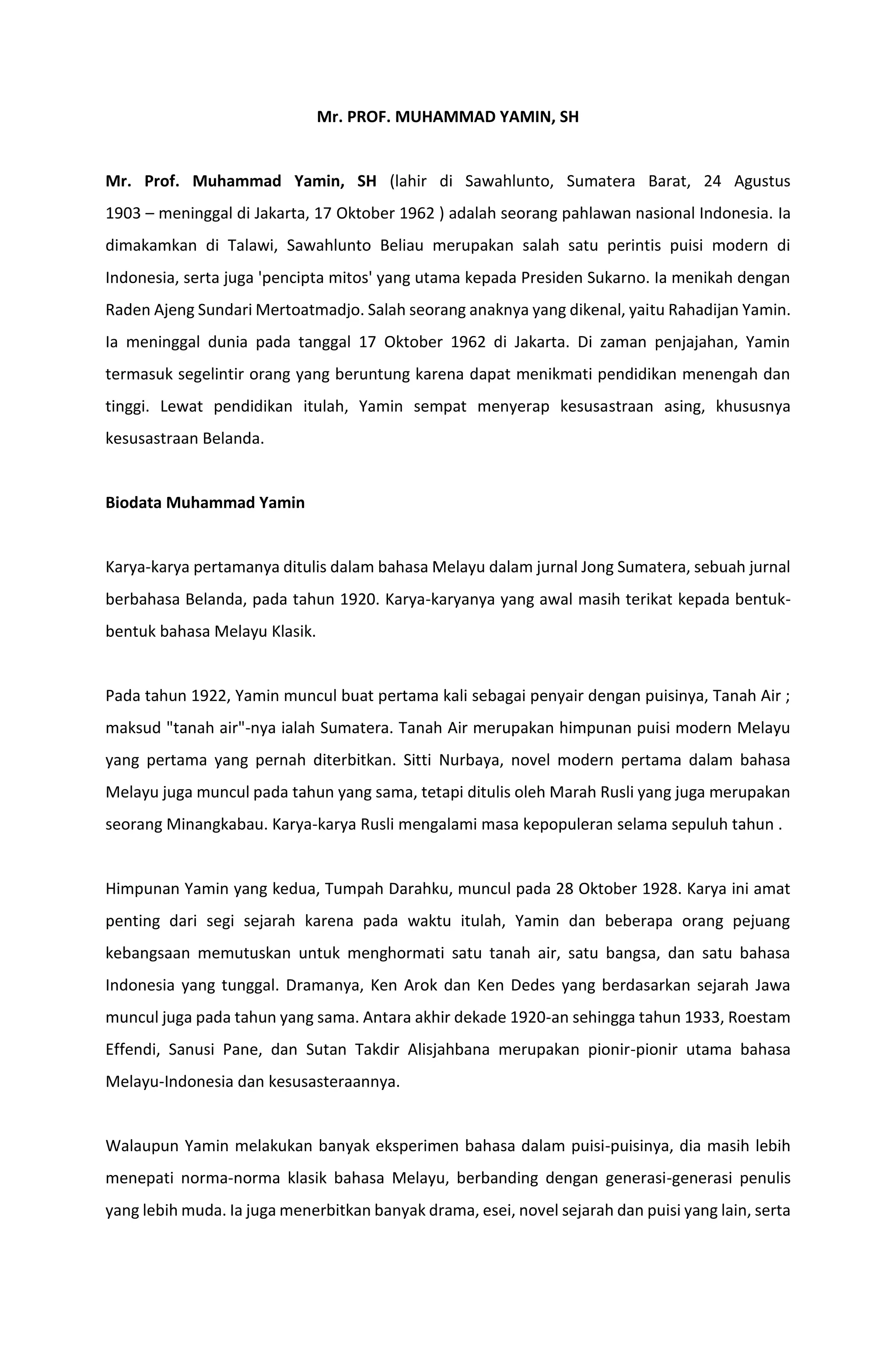 Biografi pahlawan | DOCX