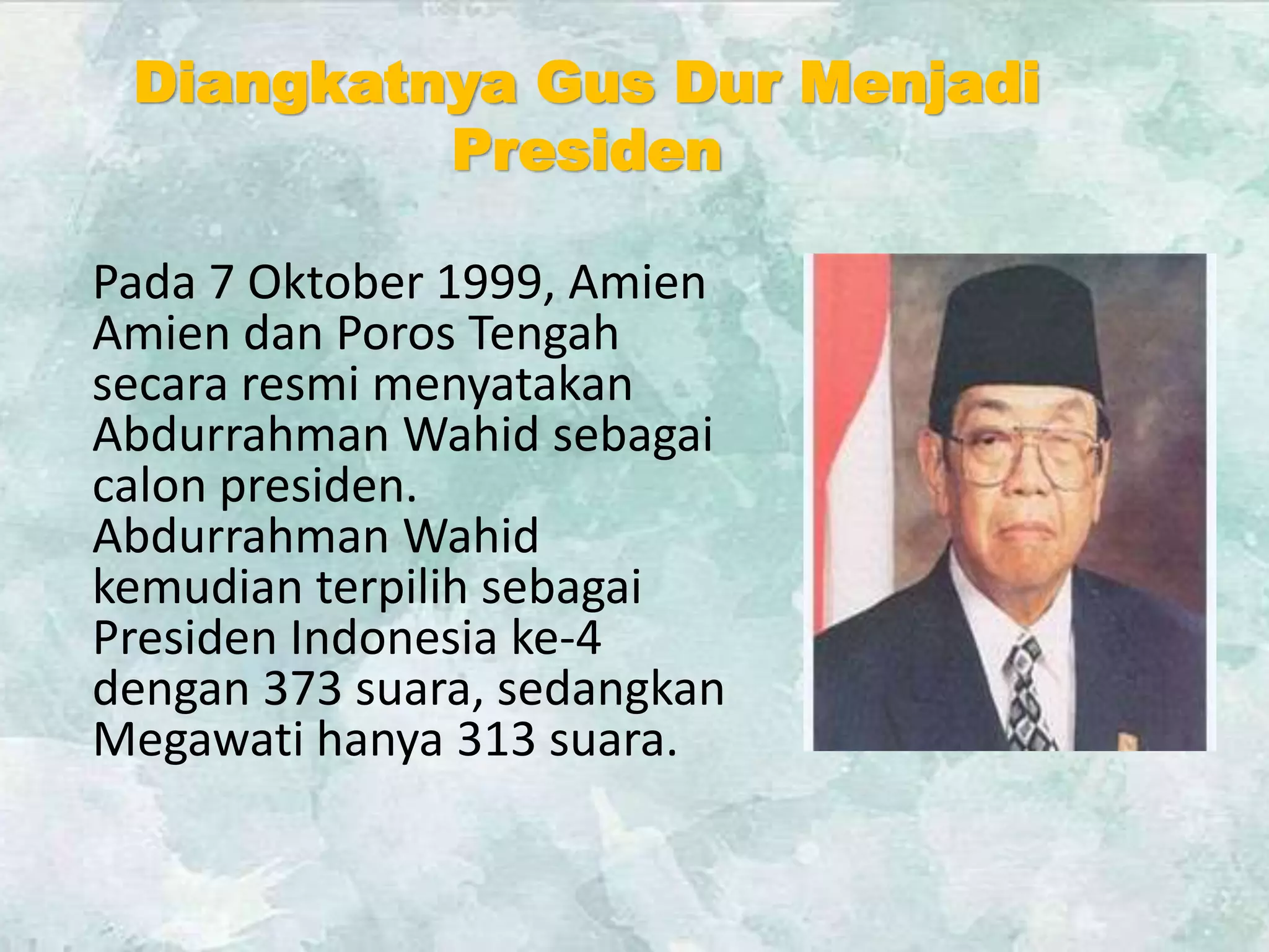 Biografi politik gus dur | PPT