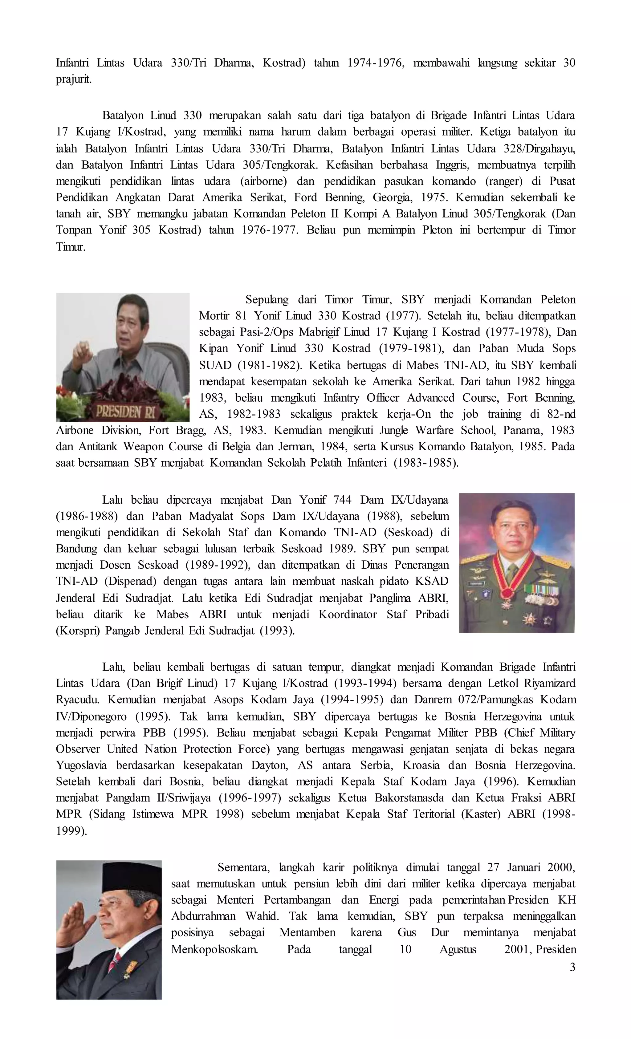 Biografi Susilo Bambang Yudhoyono | DOCX