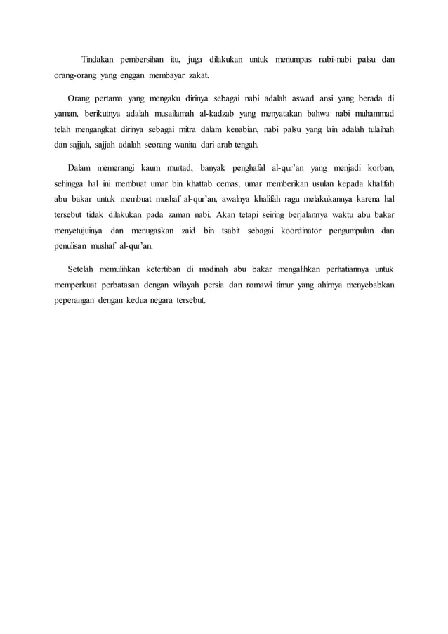 Biografi singkat abu bakar as | DOCX