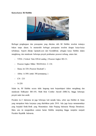 Biografi singkat bj habibie | PDF