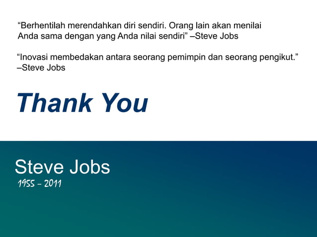 Biografi Steve Jobs | PPTX