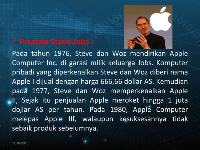 Biografi Steve Jobs | PPTX
