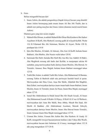 Biografi syu'bah | PDF