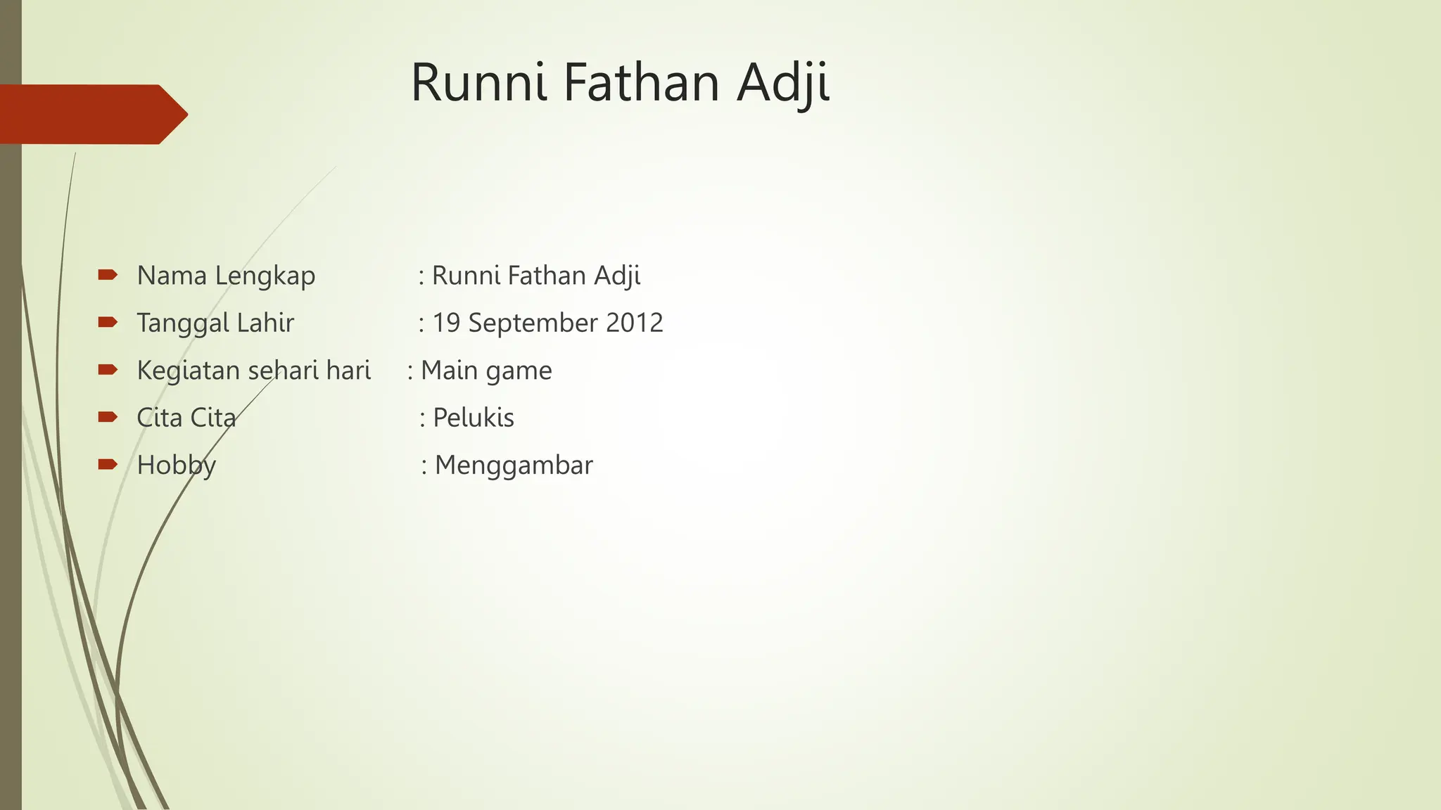 Biografi Teman Kelas Iv A Pptx Sd Persis Pptx