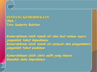 Biografi toto sudarto bachtiar | PPTX