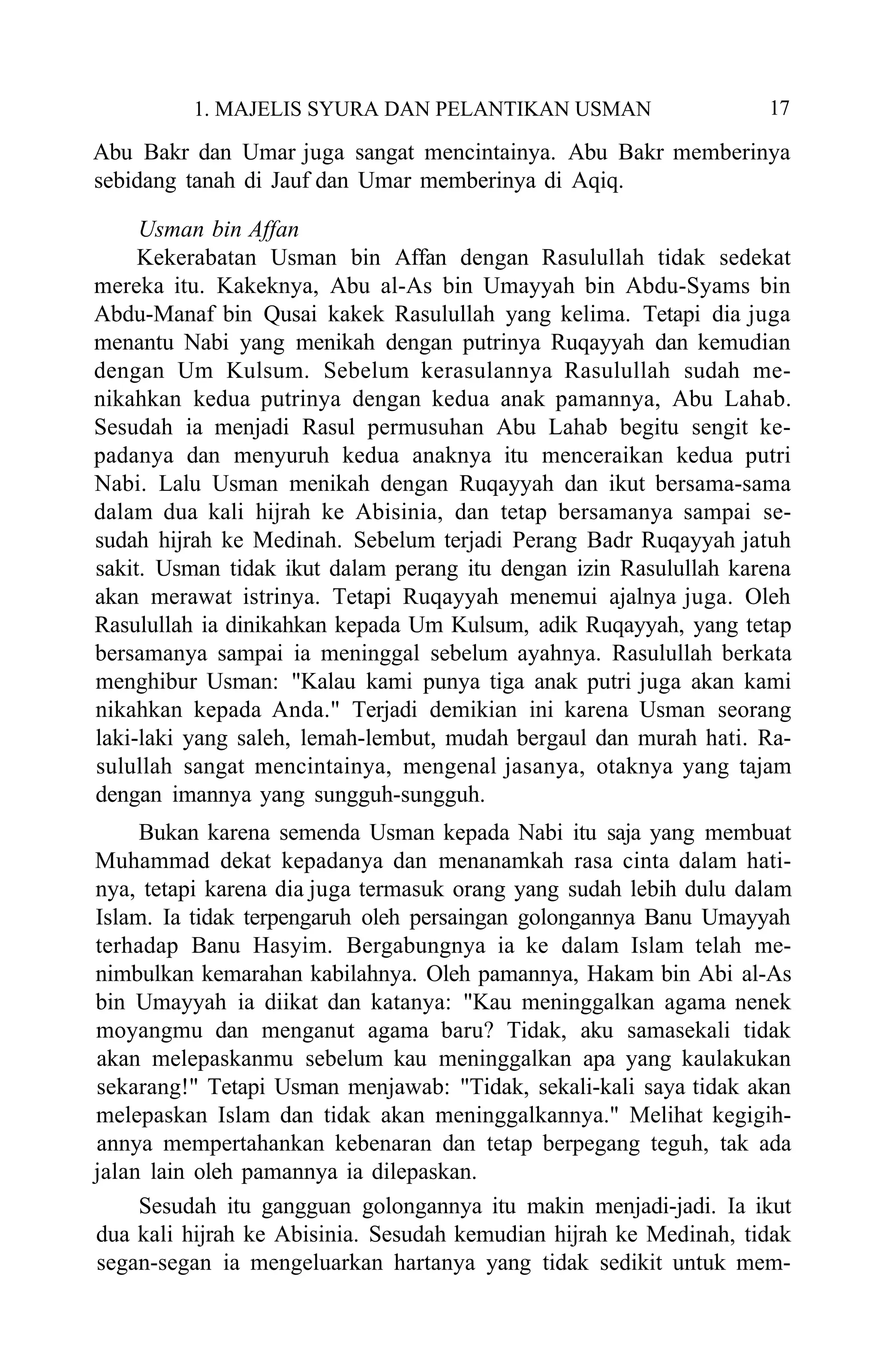 Biografi Utsman bin Affan (bagian 01) | PDF