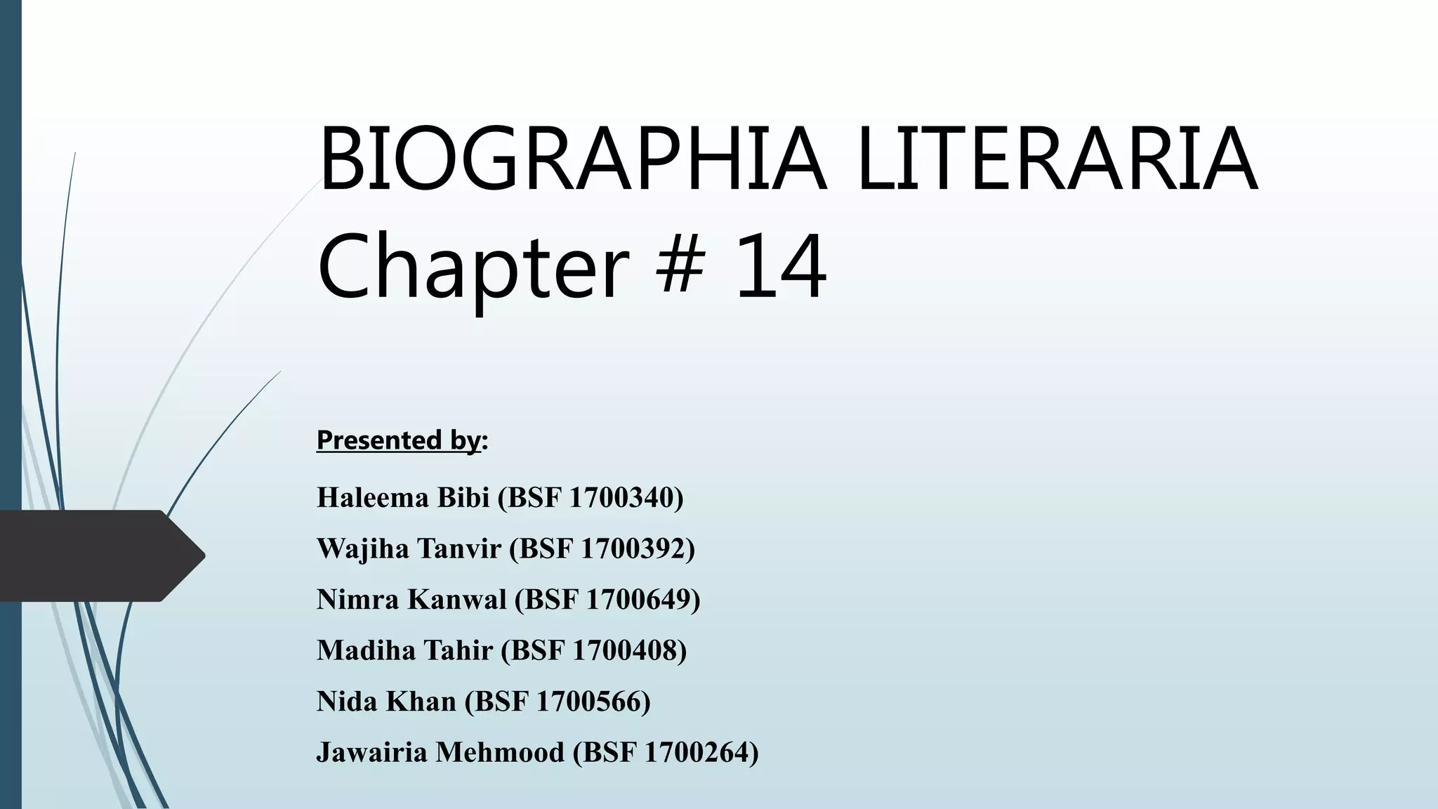 Biographia literaria chapter14 | PPTX