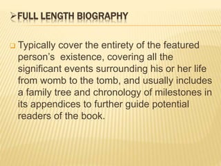 Biographical-narratives.pptx | Biographies | Genres