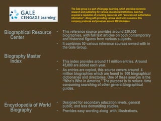 Biographical Reference Sources | PPS