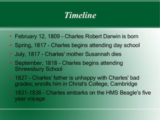 Biographical Scrapbook of Charles Darwin- Colby Rome | PPT