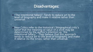 Biographical approach | PPTX