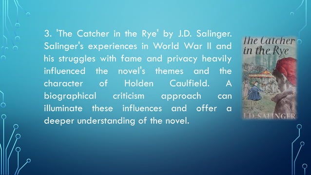 BIOGRAPHICAL APPROACH to LIterary Criticism | PPTX | Biographies | Genres