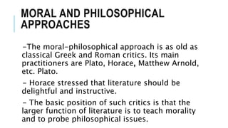 Biographical approach and historical approach | PPTX