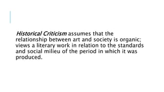 Biographical approach and historical approach | PPTX