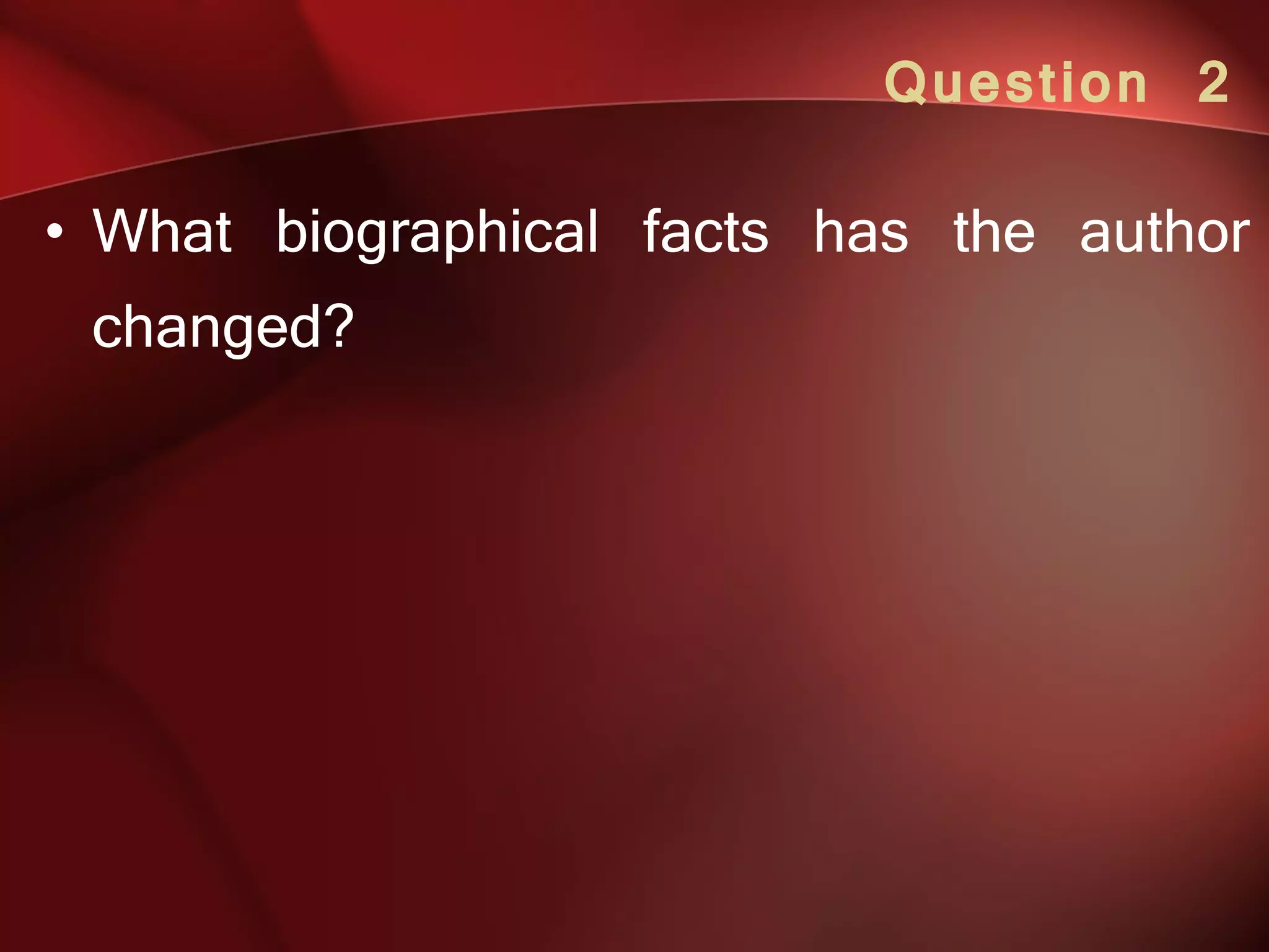 Biographical criticism | PPT