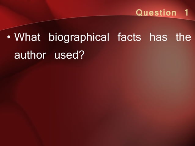 Biographical criticism | PPT | Biographies | Genres