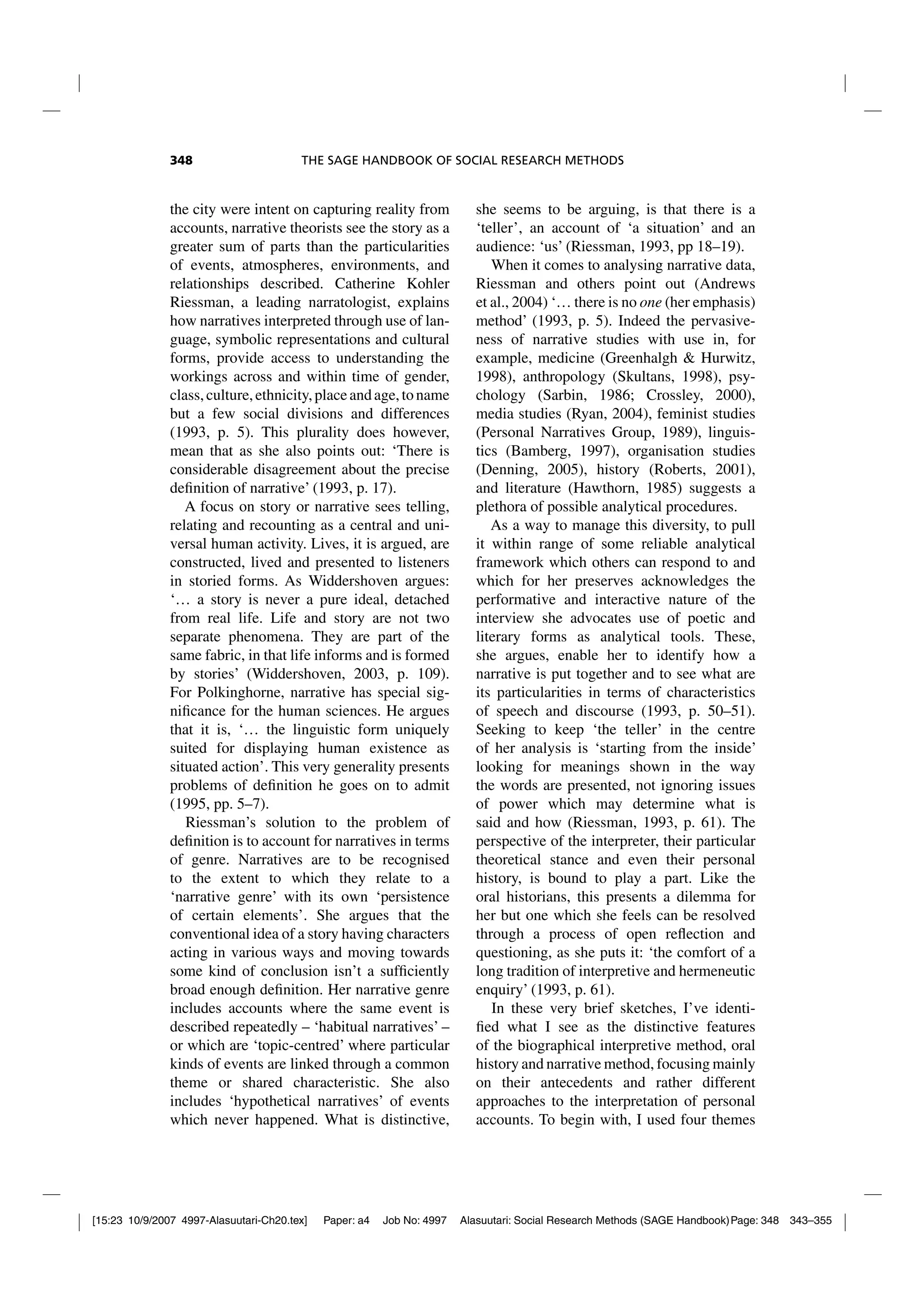 Biographical methods | PDF