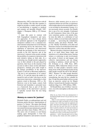 Biographical methods | PDF