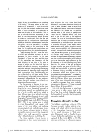 Biographical methods | PDF