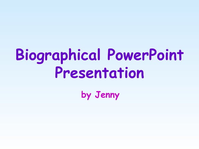 Biographical PowerPoint | PPT | Air Travel | Travel Type