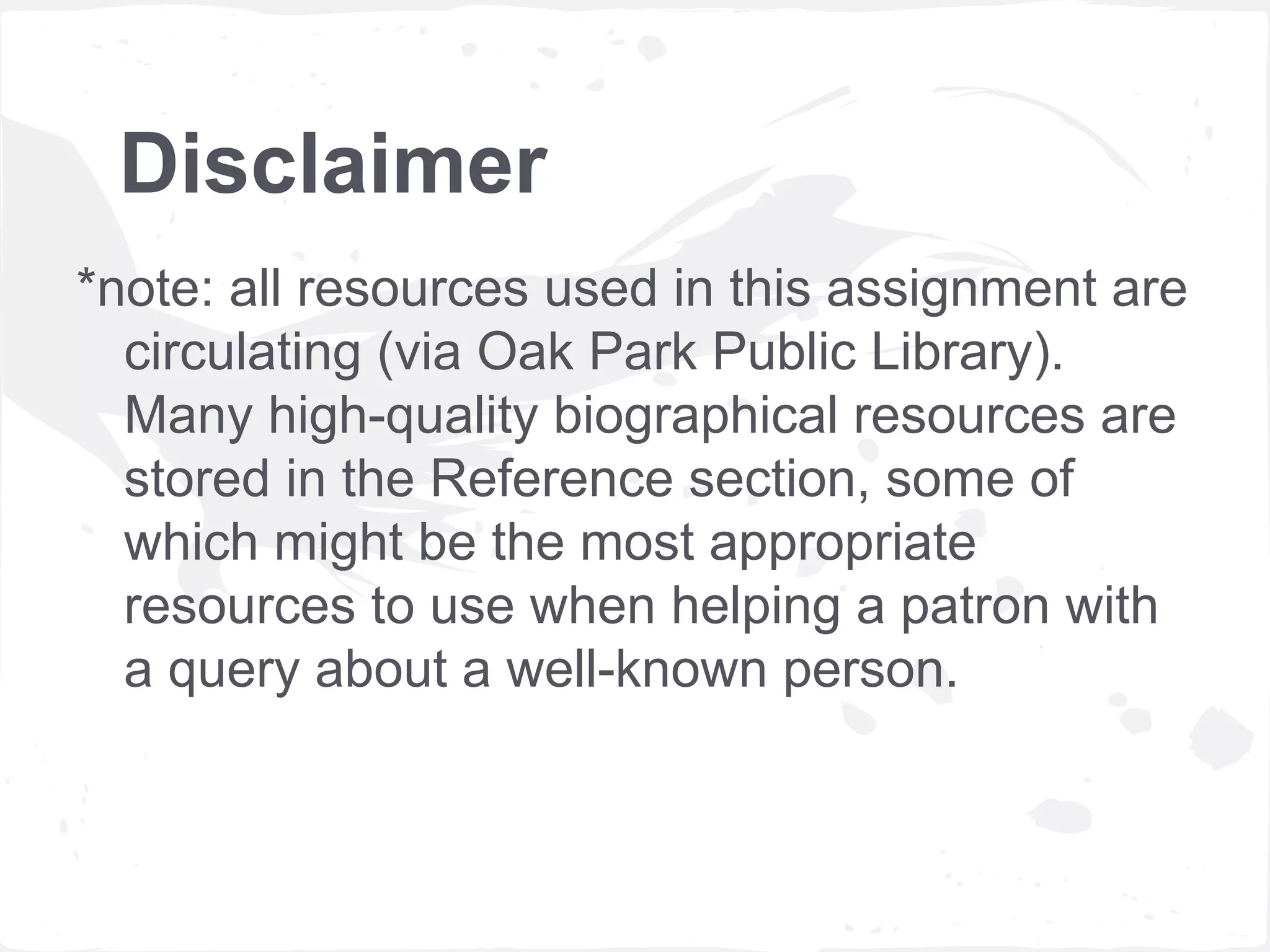 Biographical resources | PDF