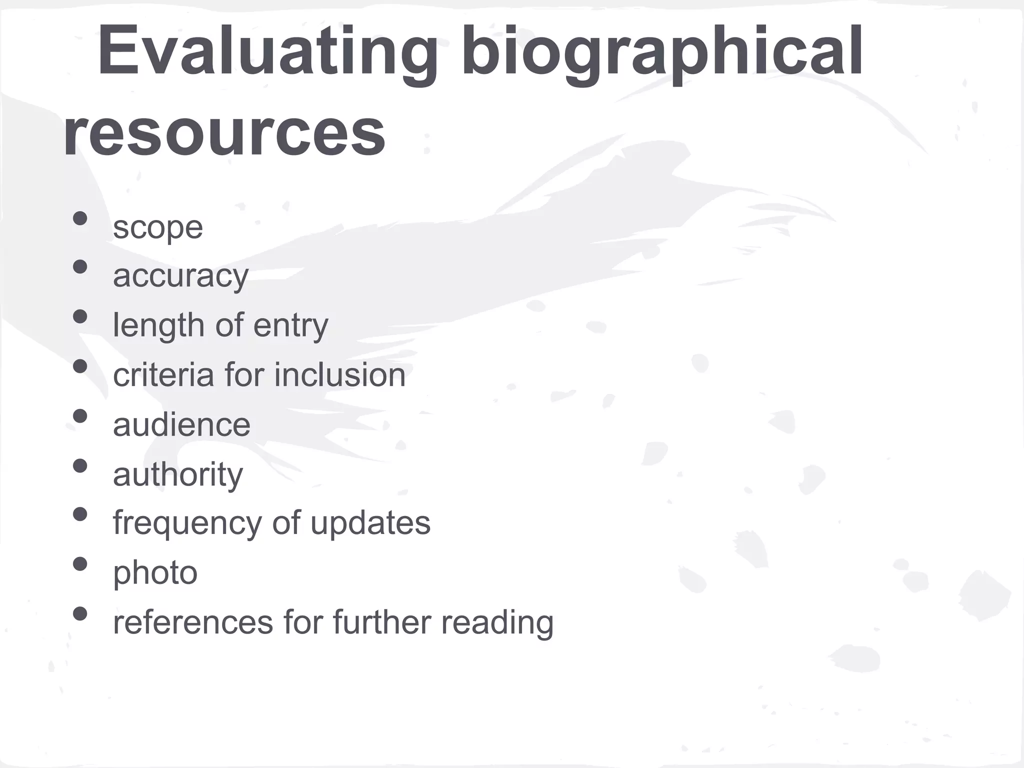 Biographical resources | PDF