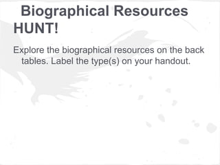 Biographical resources | PDF