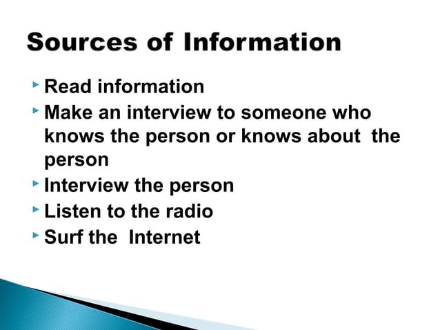 Scaffolding Biographical Writing | PPT