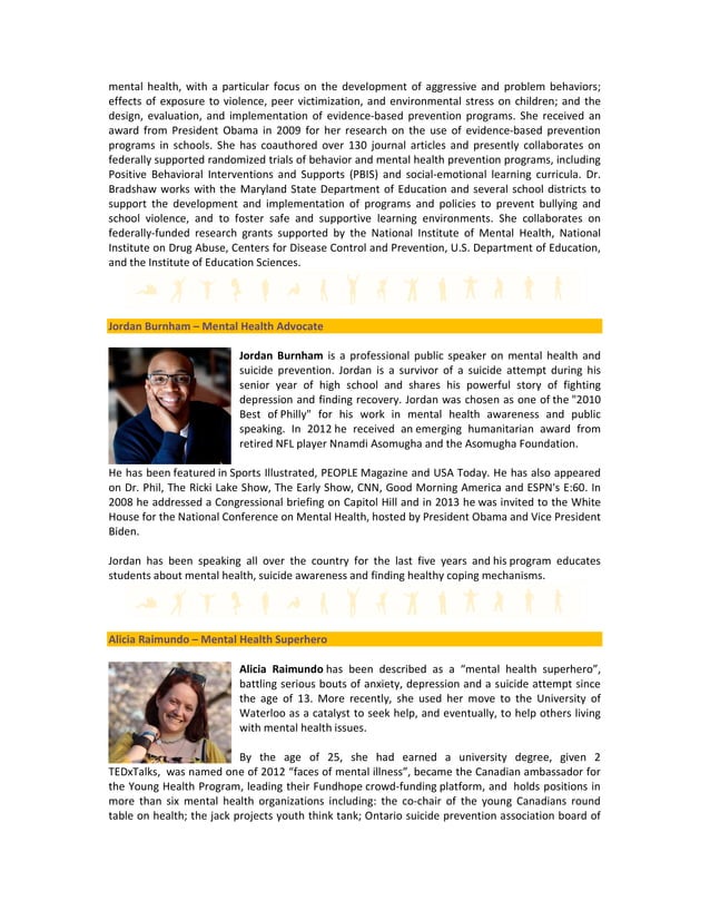 International Youth Day Biographies | PDF