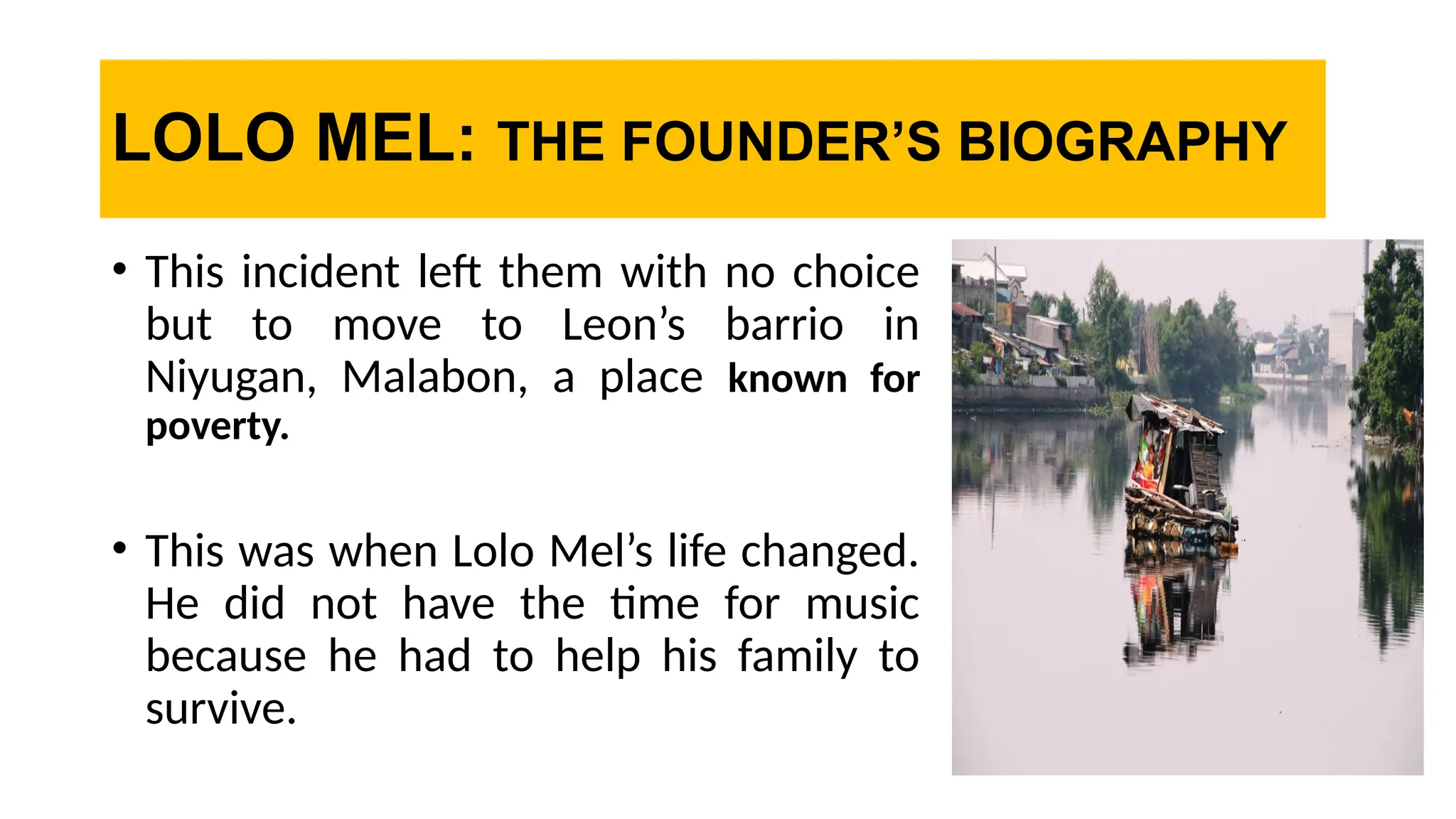 Biographies of Lolo Mel and Lola Lourdes | PPTX