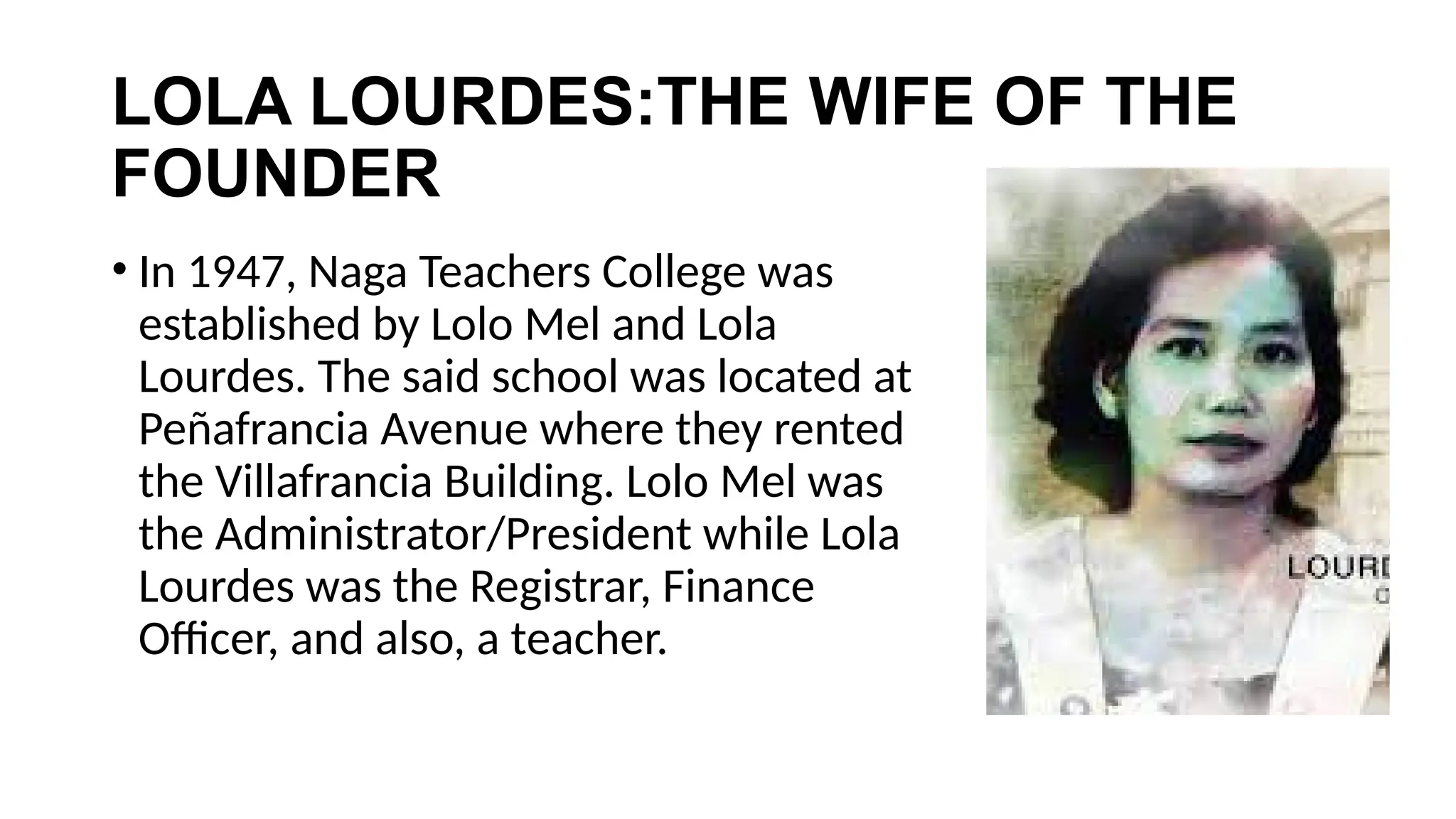 Biographies of Lolo Mel and Lola Lourdes | PPTX