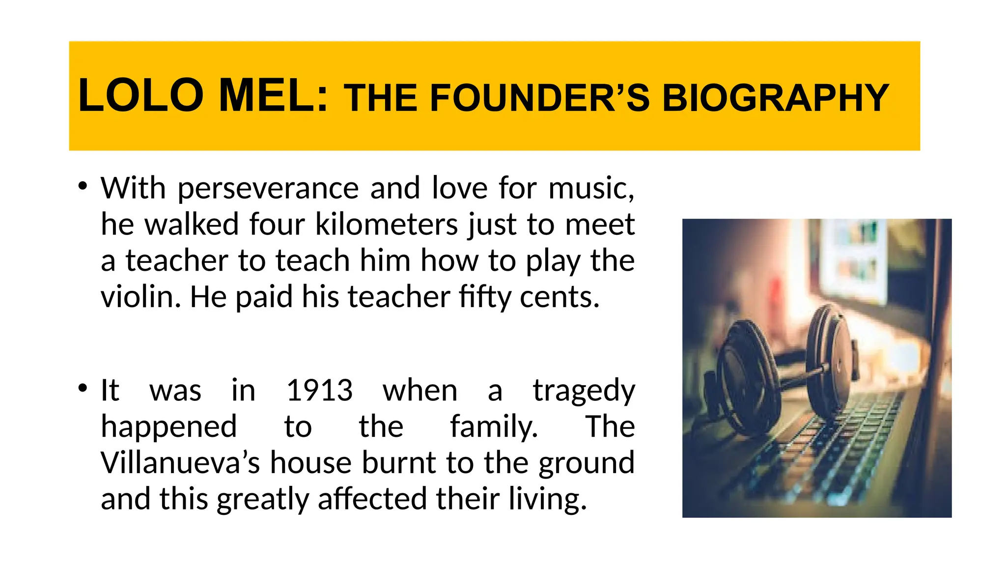 Biographies of Lolo Mel and Lola Lourdes | PPTX