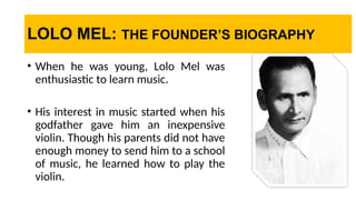 Biographies of Lolo Mel and Lola Lourdes | PPTX