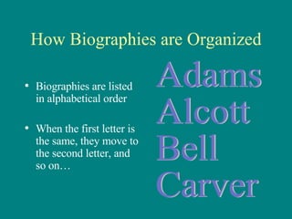 Biographies | PPT | Biographies | Genres