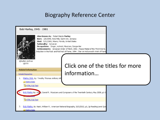 Biography Reference Center | PPT