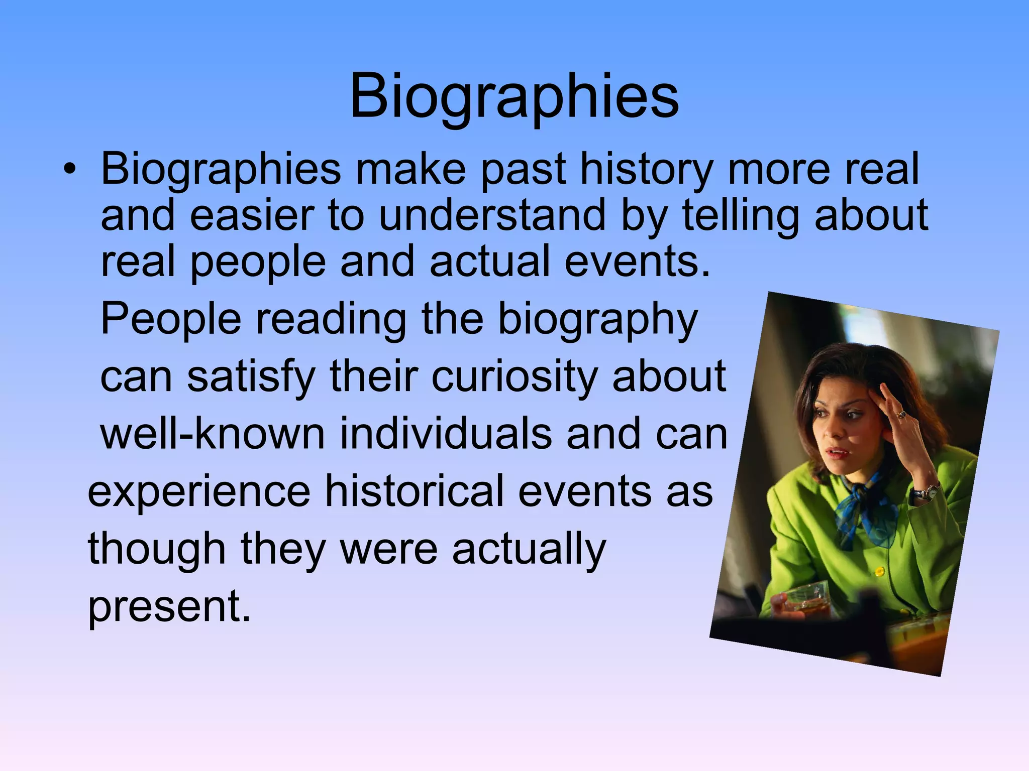 Biographies Vs Autobiographies | PPT