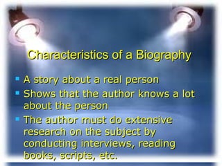 Biography Genre | PPT