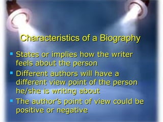 Biography Genre | PPT | Biographies | Genres